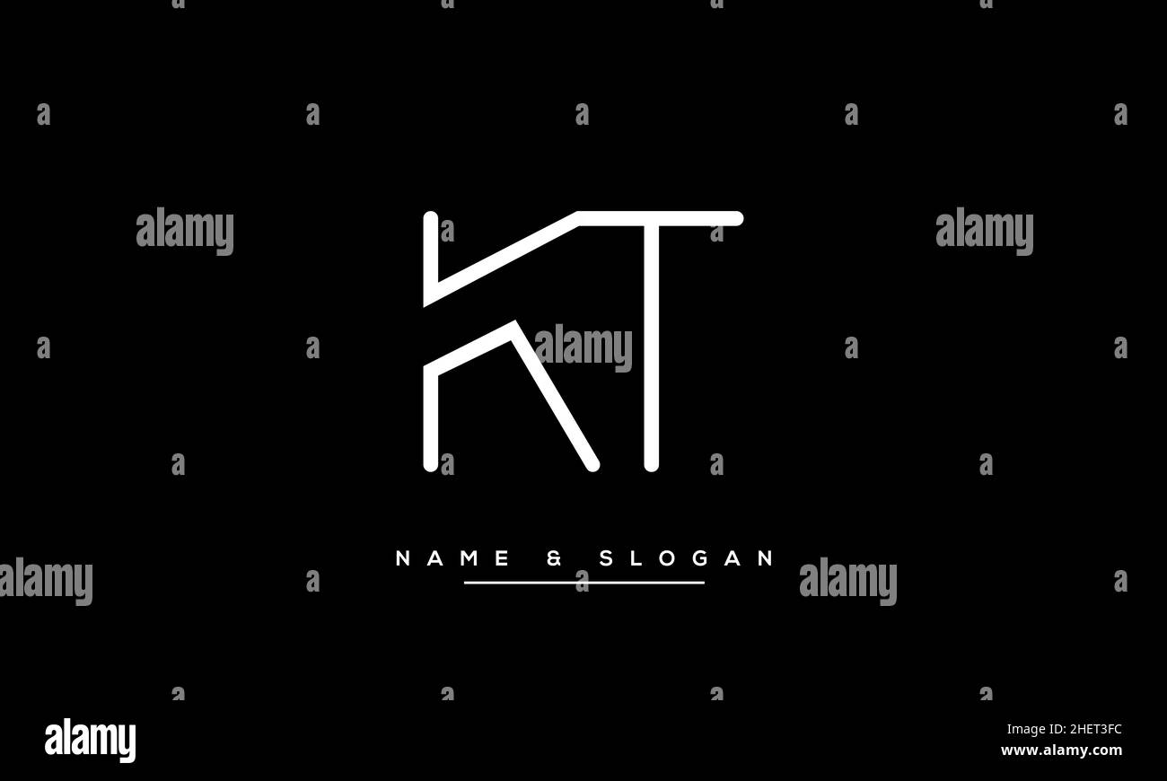 KT, TK, K, T Letters Abstract Logo Monogram Stock Vector Image & Art ...
