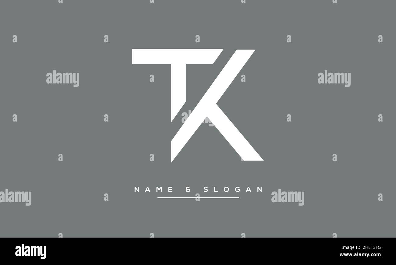 Tk letters vector vectors hi-res stock photography and images - Alamy