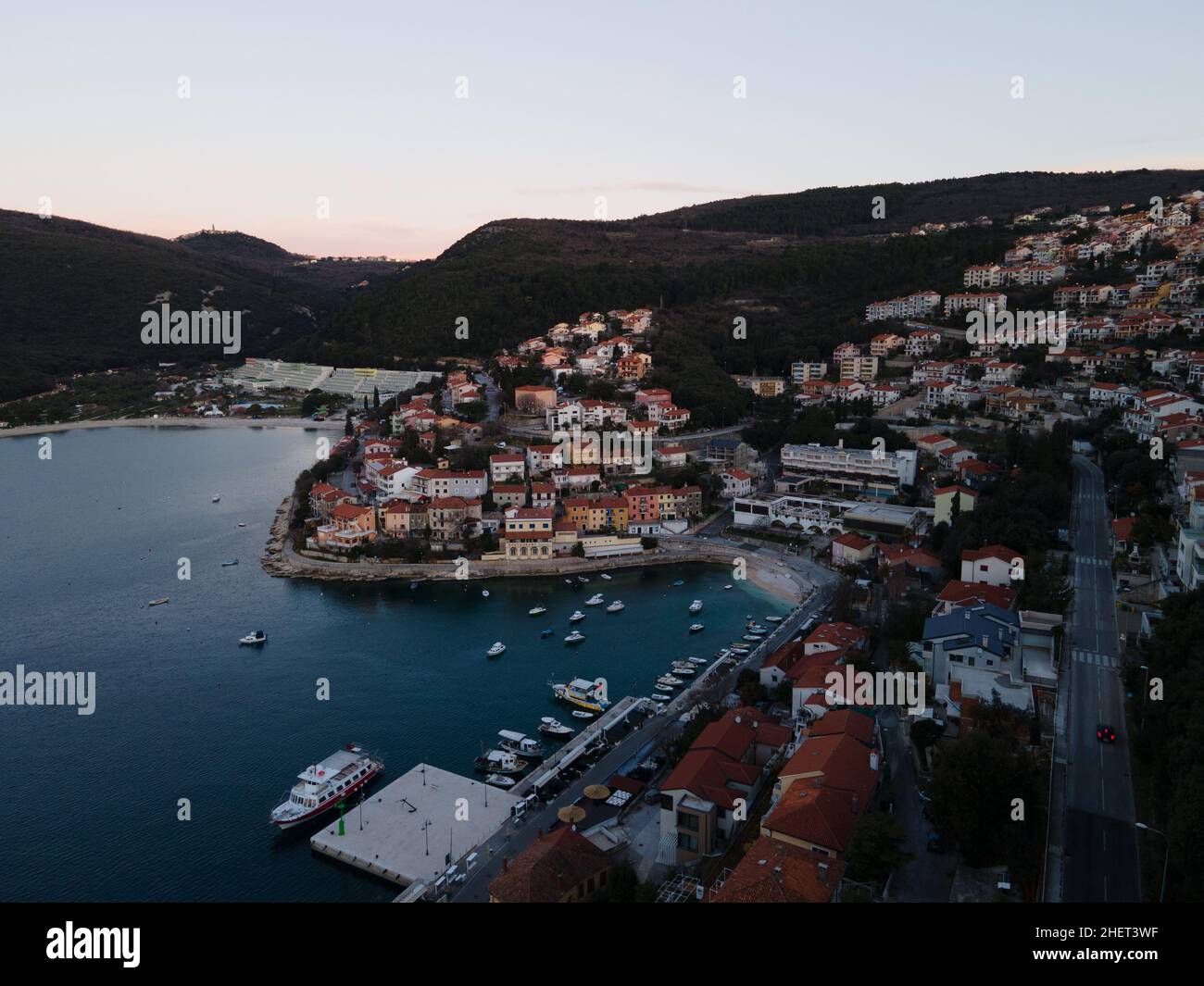 Aerial panorama of Rabac, Istria, Croatia Stock Photo - Alamy