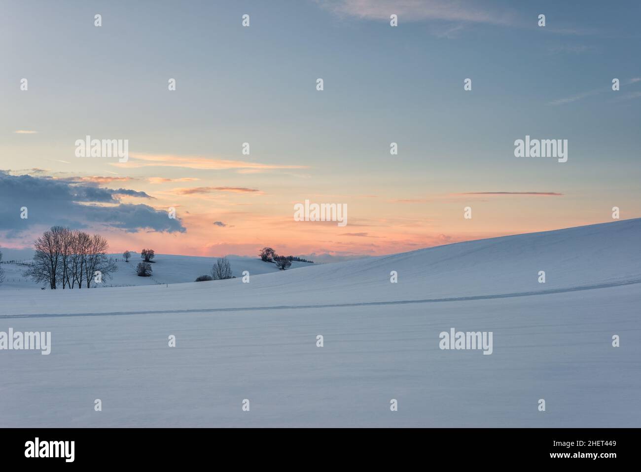Sky blue white clouds winter sunshine hi-res stock photography and ...
