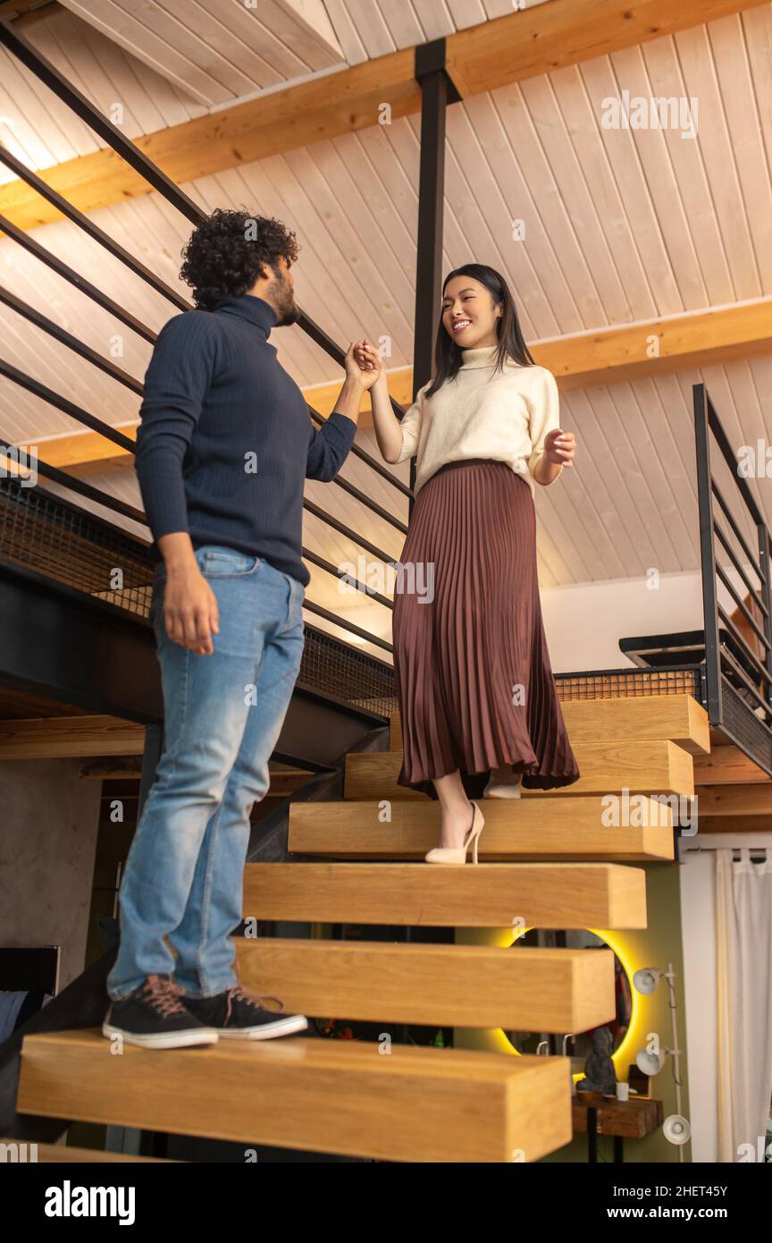 Bottom view good looking man hi-res stock photography and images - Alamy