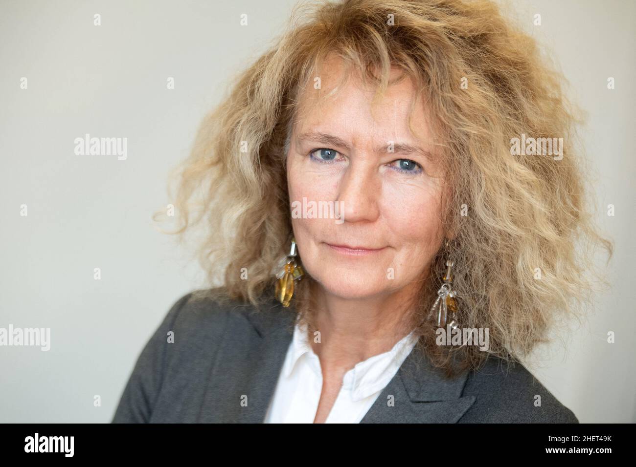 Deputy, Martine Wonner poses at the National Assembly, on November 24 ...