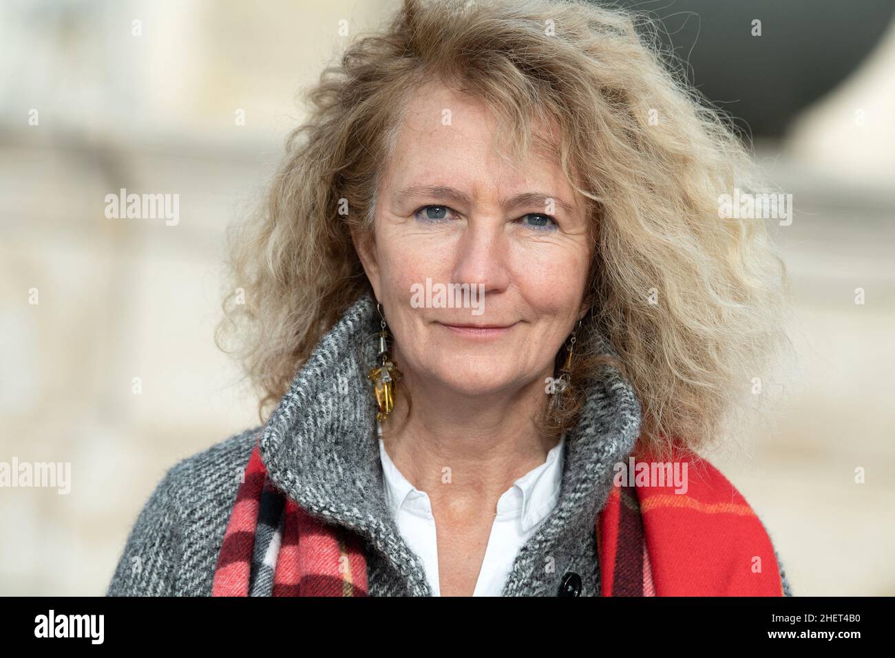 Deputy, Martine Wonner poses at the National Assembly, on November 24 ...