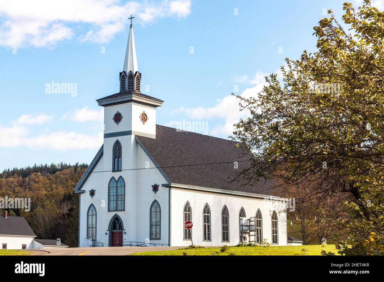famous old Saint Peters Church in Nova Scotia Stock Photo - Alamy