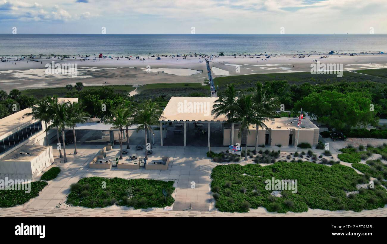 Siesta key beach aerial view hi-res stock photography and images - Alamy