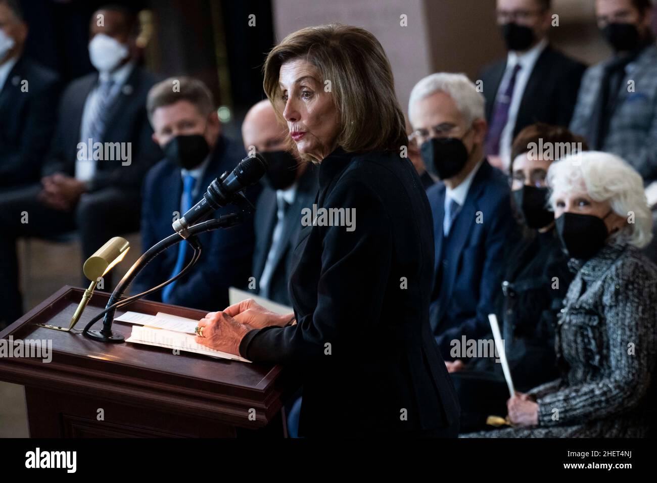 Speaker of the House Nancy Pelosi, D-Calif., eulogizes the late Sen ...
