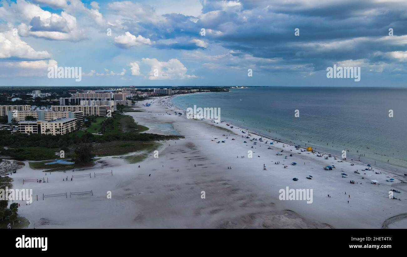 Sarasota, Florida, United States. City aerial view. Sarasota public ...
