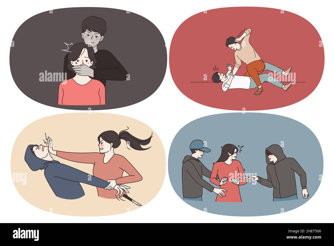 Robbery victims Stock Vector Images - Alamy