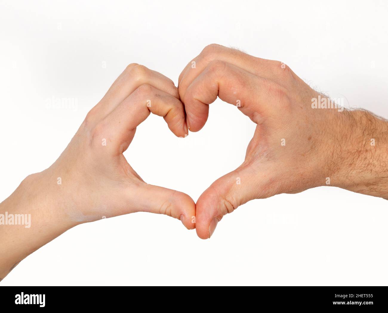 finger showing love sign by building a heart as symbol Stock Photo - Alamy