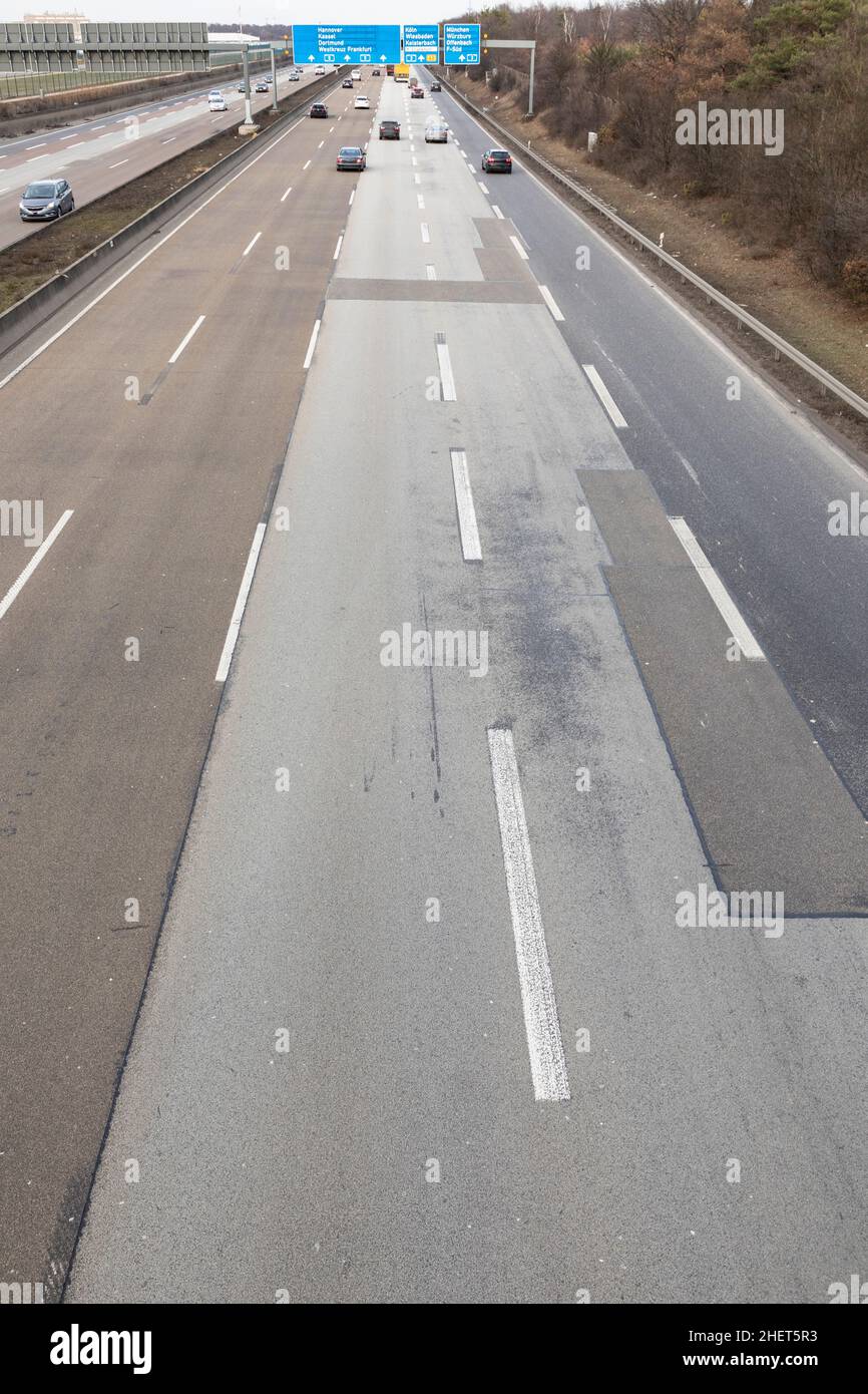 Highway, central reservation, germany hi-res stock photography and ...