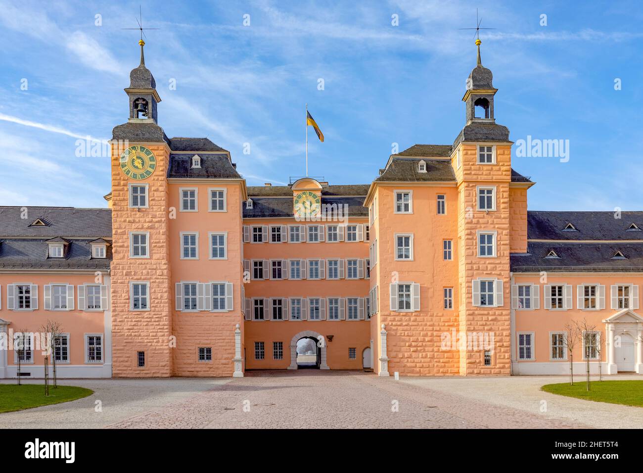 famous entrance of palace in Schwetzingen, Germany Stock Photo - Alamy