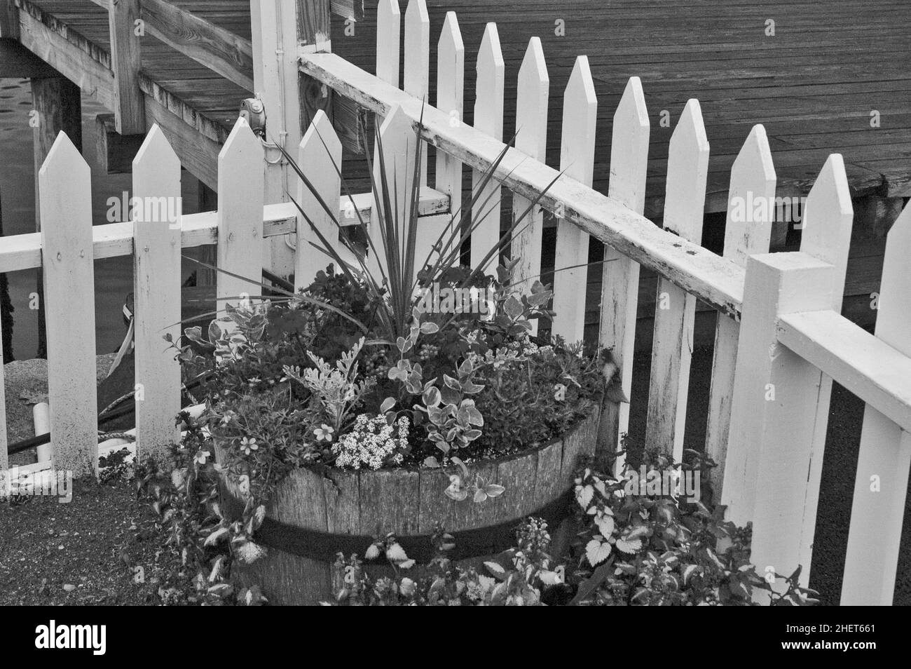 Rustic garden art Black and White Stock Photos & Images - Alamy