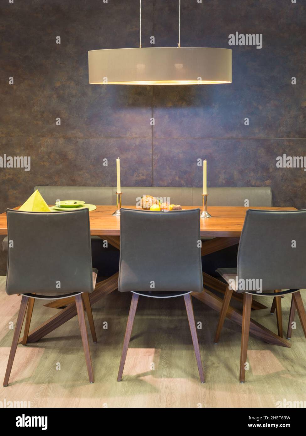 Table with group of chairs hi-res stock photography and images - Alamy