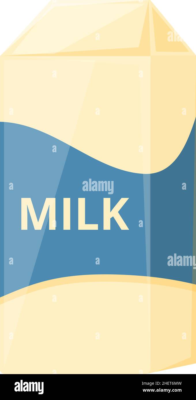 Milk pack icon cartoon vector. Cheese product. Food fresh Stock Vector ...