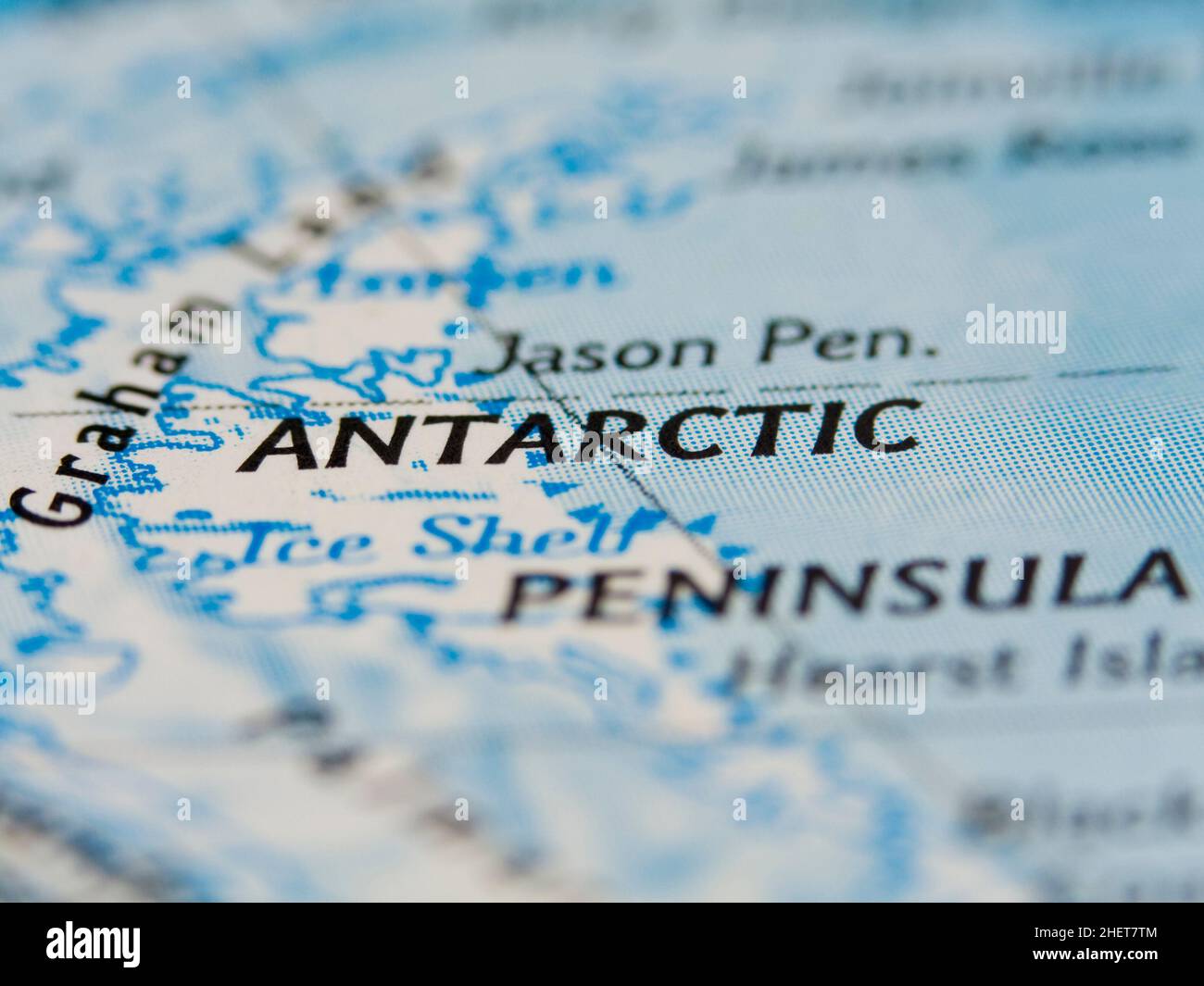 Antarctic on the map Stock Photo - Alamy