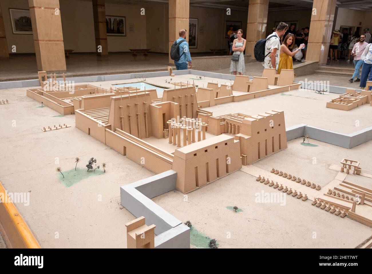 Luxor, Egypt - September 21, 2021: The layout of the temple Karnak in ...