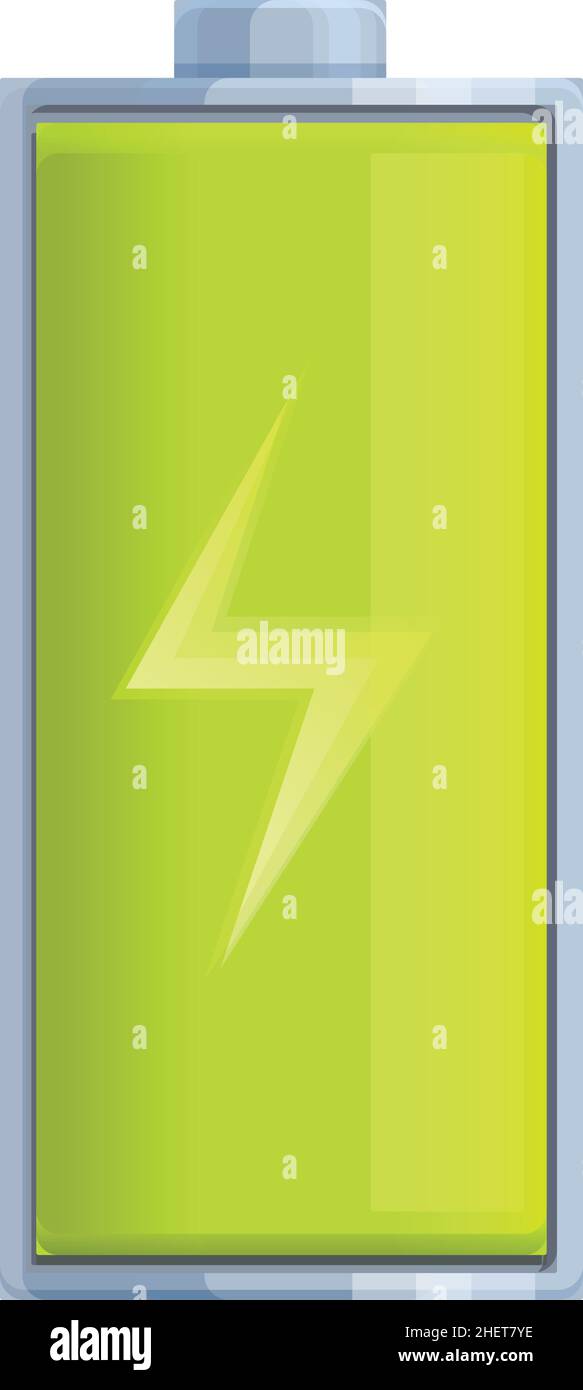 Charging battery icon cartoon vector. Energy level. Full electric Stock ...