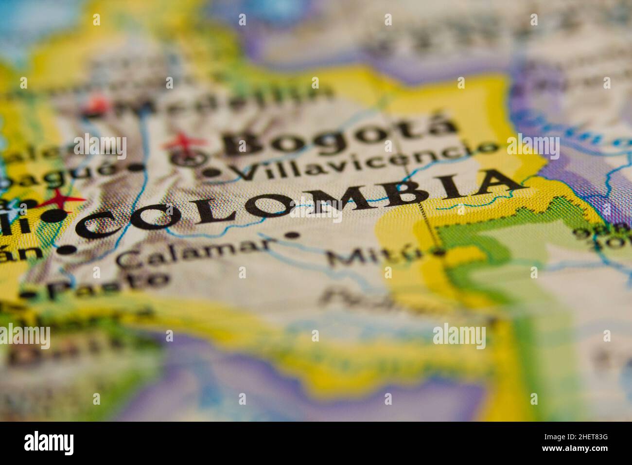 Map colombia hi-res stock photography and images - Alamy