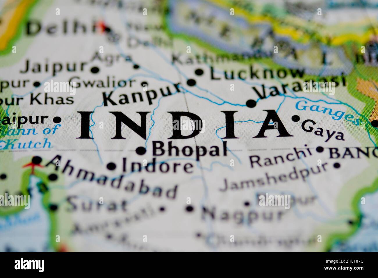 Latitude and longitude map of india hi-res stock photography and images ...