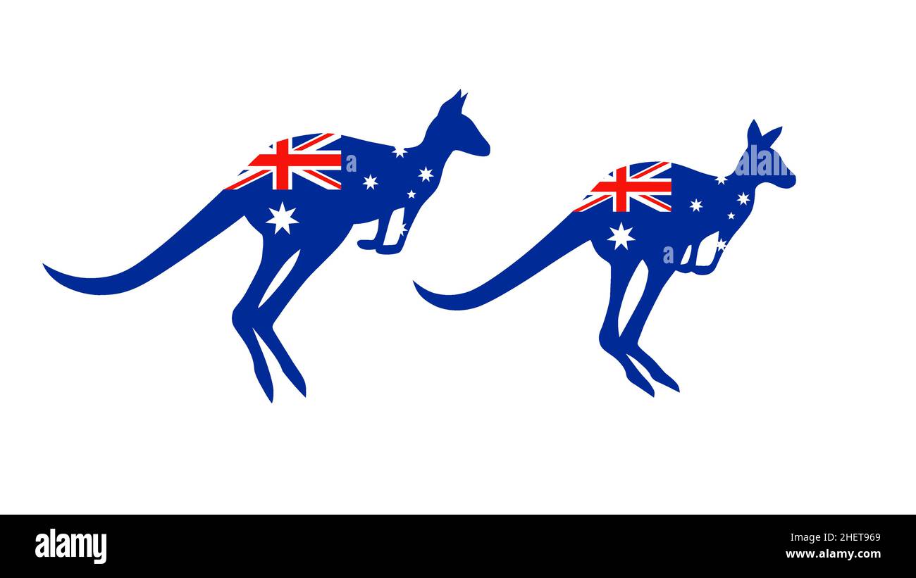Australia Flag Kangaroo High Resolution Stock Photography and Images ...