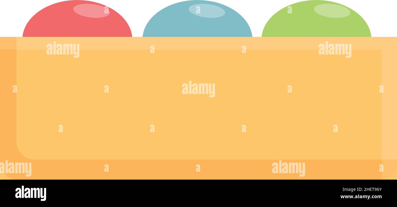 Wood box toy icon cartoon vector. Cube block. School game Stock Vector ...