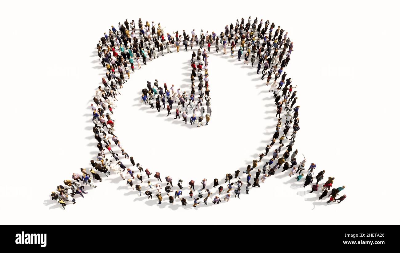 3d man clock hi-res stock photography and images - Alamy