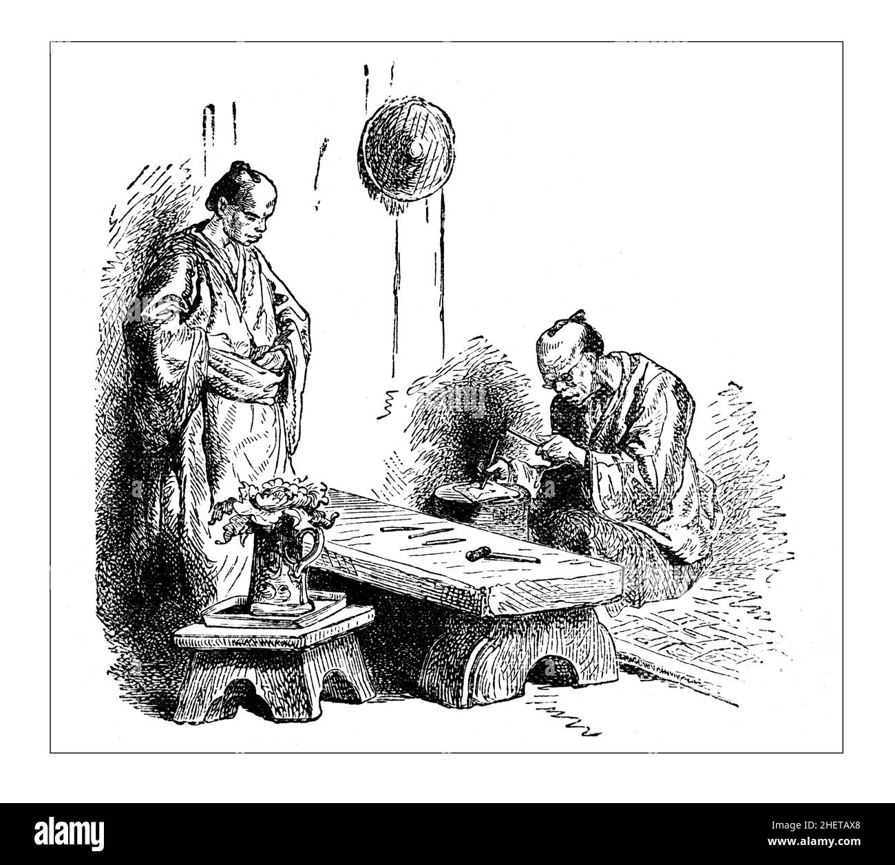 Japanese crafts Black and White Stock Photos & Images - Alamy