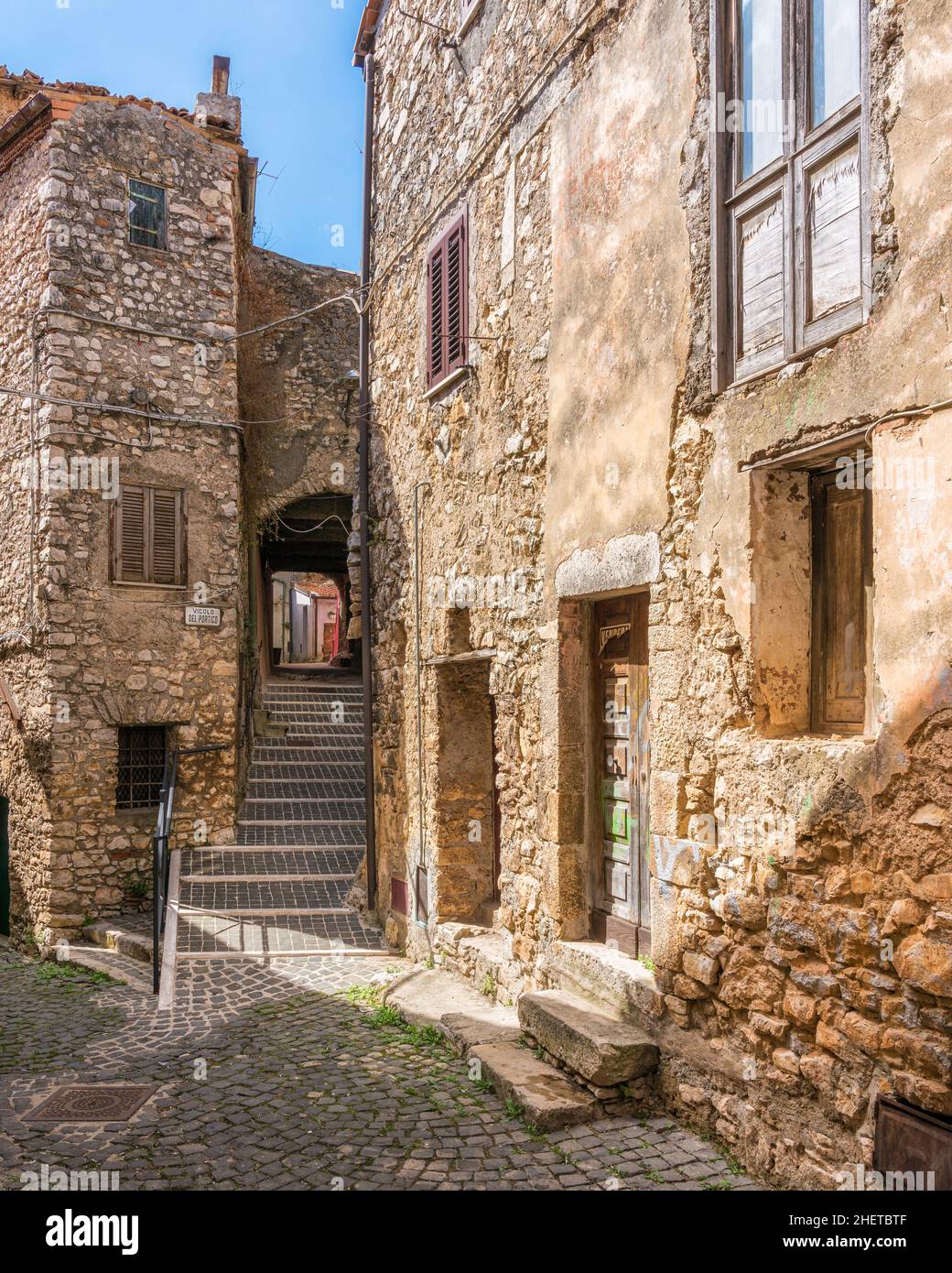 Scenic sight in Maenza, beautiful little town in the province of Latina ...