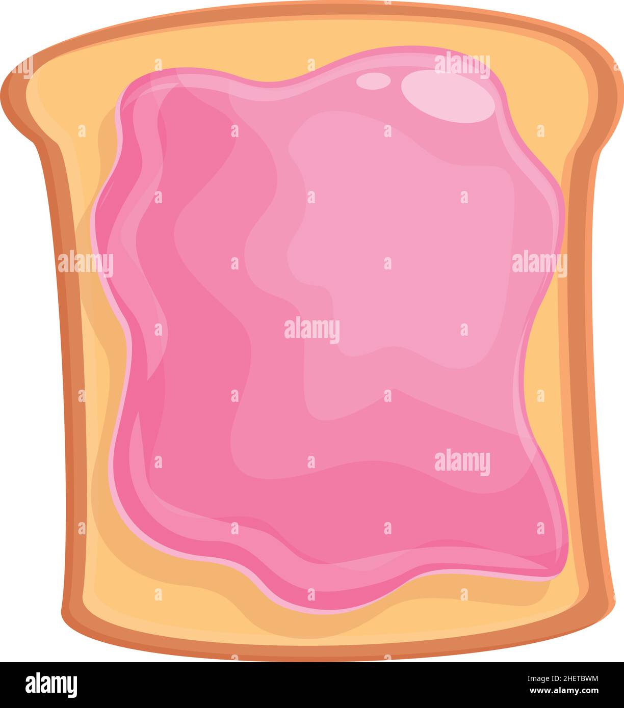 Jelly bread icon cartoon vector. Candy bear. Sweet fruit Stock Vector ...