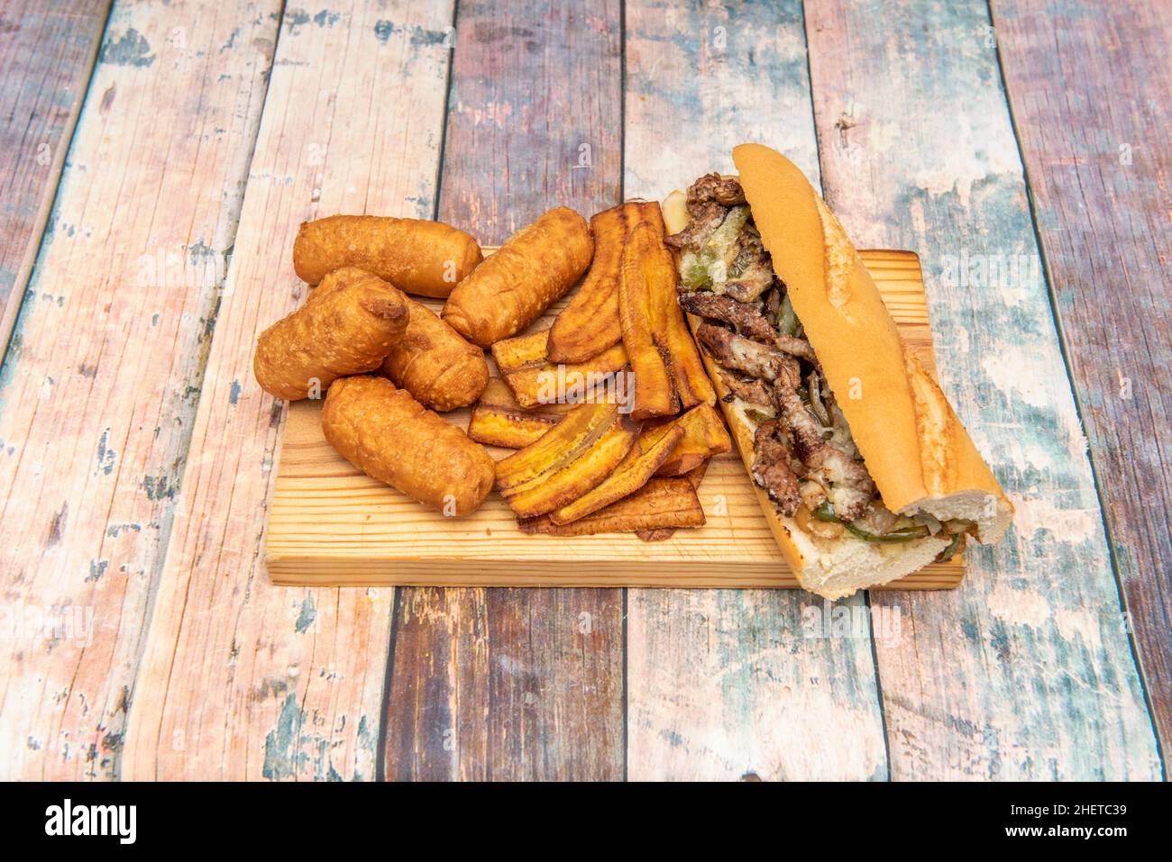 Beef pepito is a hot sandwich originally from Spain that is usually ...