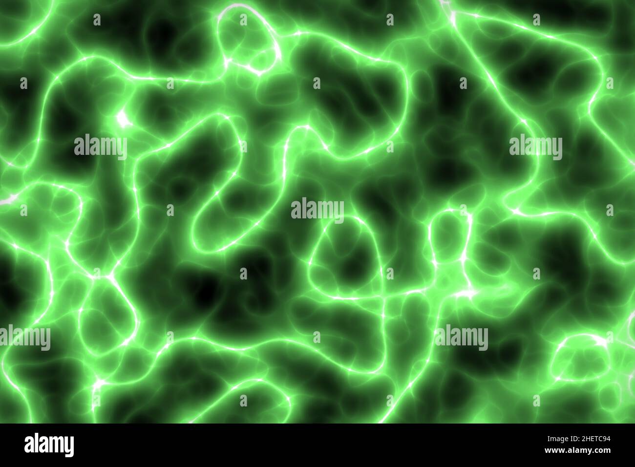 amazing green fluent luminescent lighting curves computer art ...