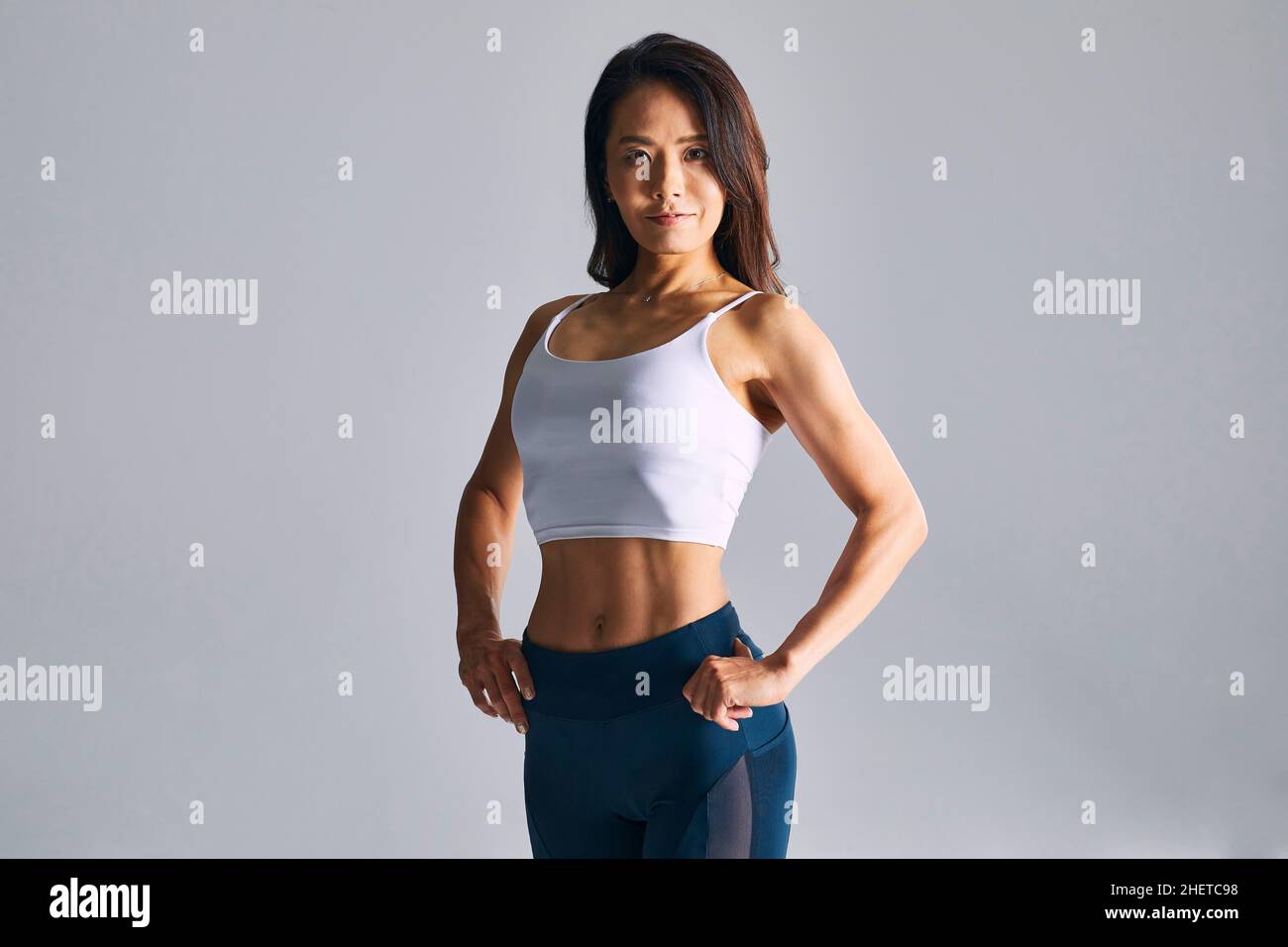 Japanese Woman Posing Stock Photo - Alamy