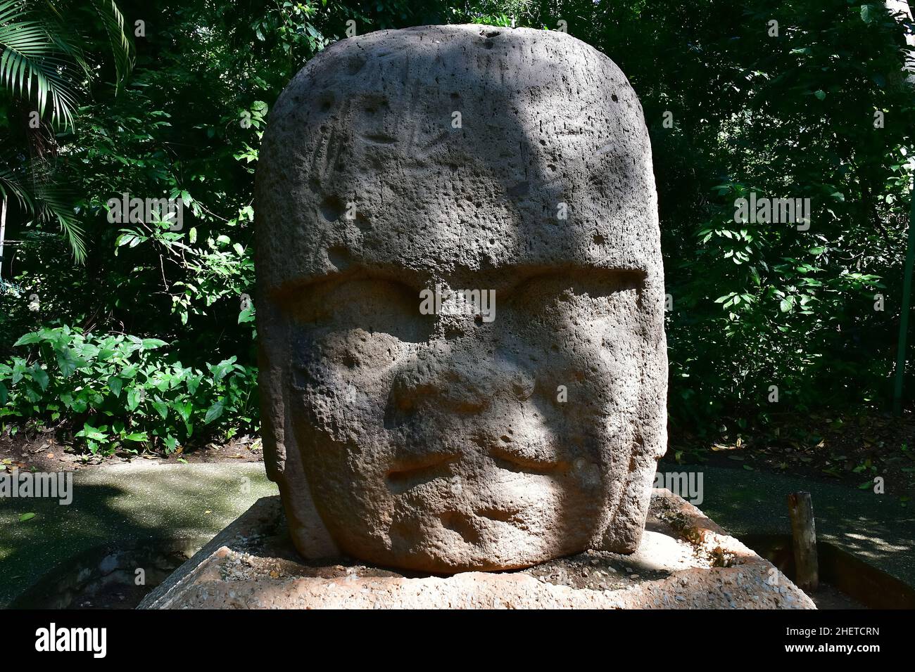 Monument 3, the Young Warrior, Olmec sculpture, La Venta Museum-Park ...