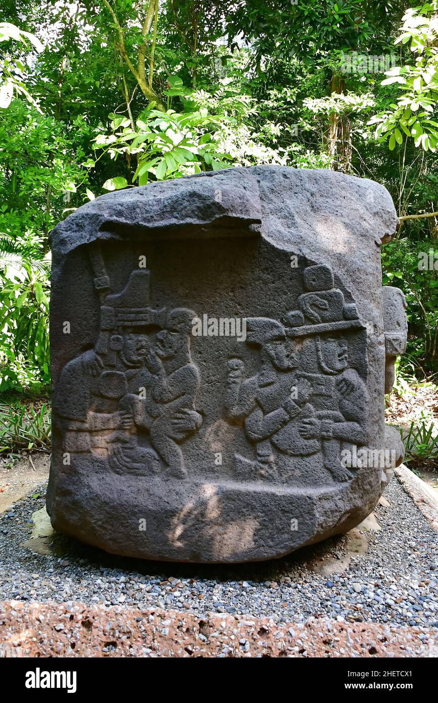 The Altar of the Children, Olmec sculpture, La Venta Museum-Park, pre ...