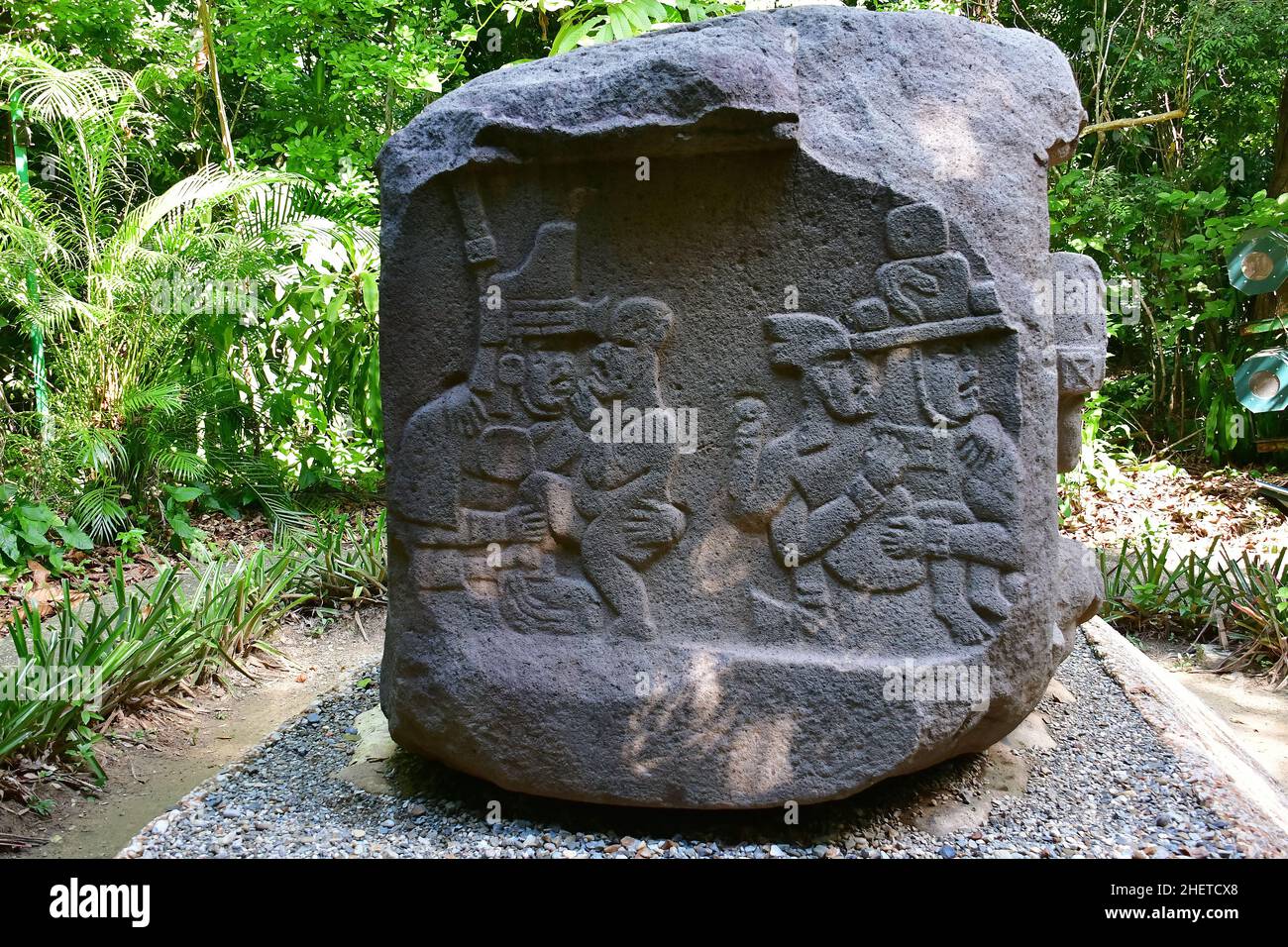 The Altar of the Children, Olmec sculpture, La Venta Museum-Park, pre ...
