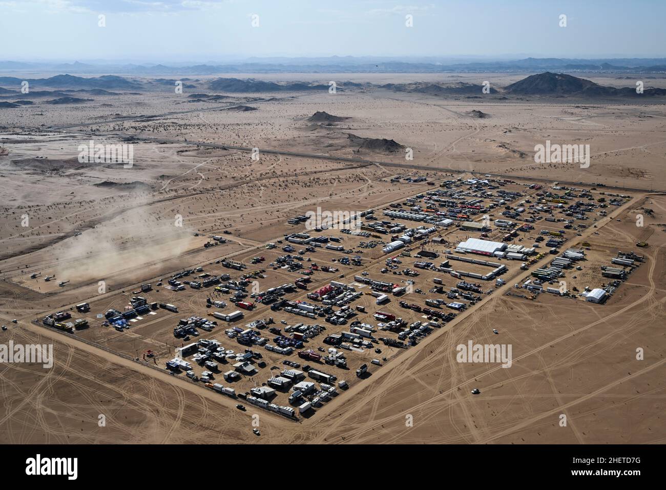 Bisha, Saudi Arabia, January 12th 2022, Bivouac during the Stage 10 of ...