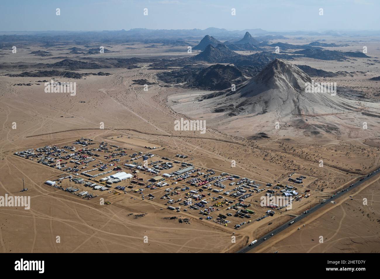 Bisha, Saudi Arabia, January 12th 2022, Bivouac during the Stage 10 of ...