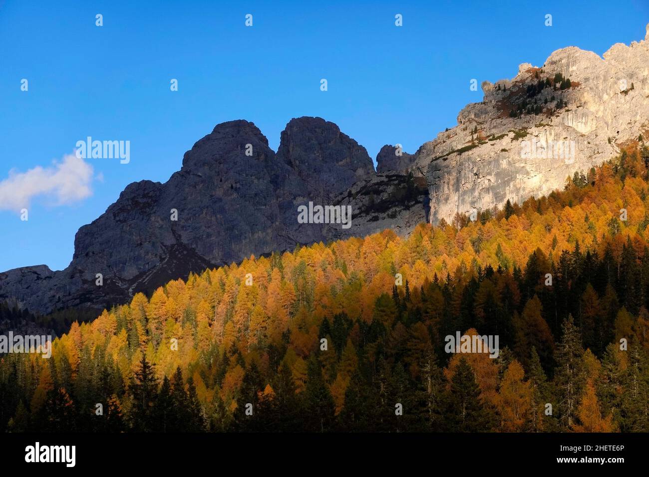 Alpine landscape in the Dolomites, Italy, Europe Stock Photo - Alamy
