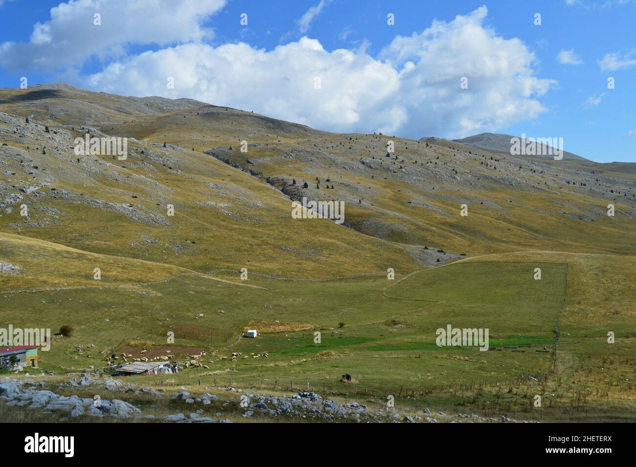 Sumnmer hiking on Bjelasnica mountain, Krvavac peak, Bosnia Stock Photo ...