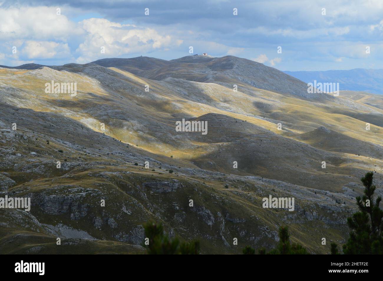 Sumnmer hiking on Bjelasnica mountain, Krvavac peak, Bosnia Stock Photo ...