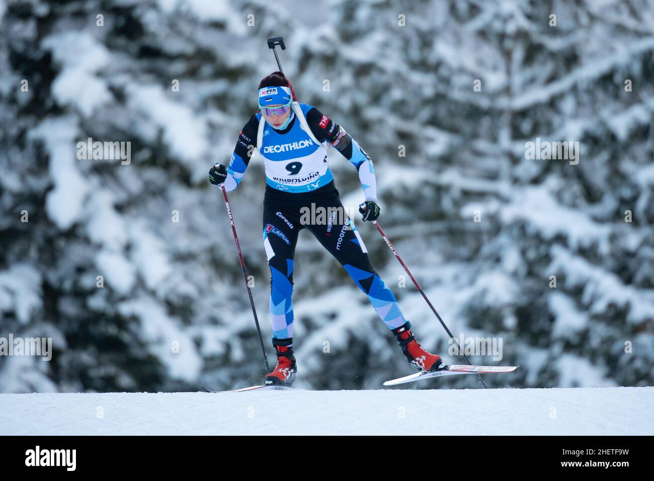 Ruhpolding, Germany. 12th Jan, 2022. Biathlon: World Cup, sprint 7.5 km ...