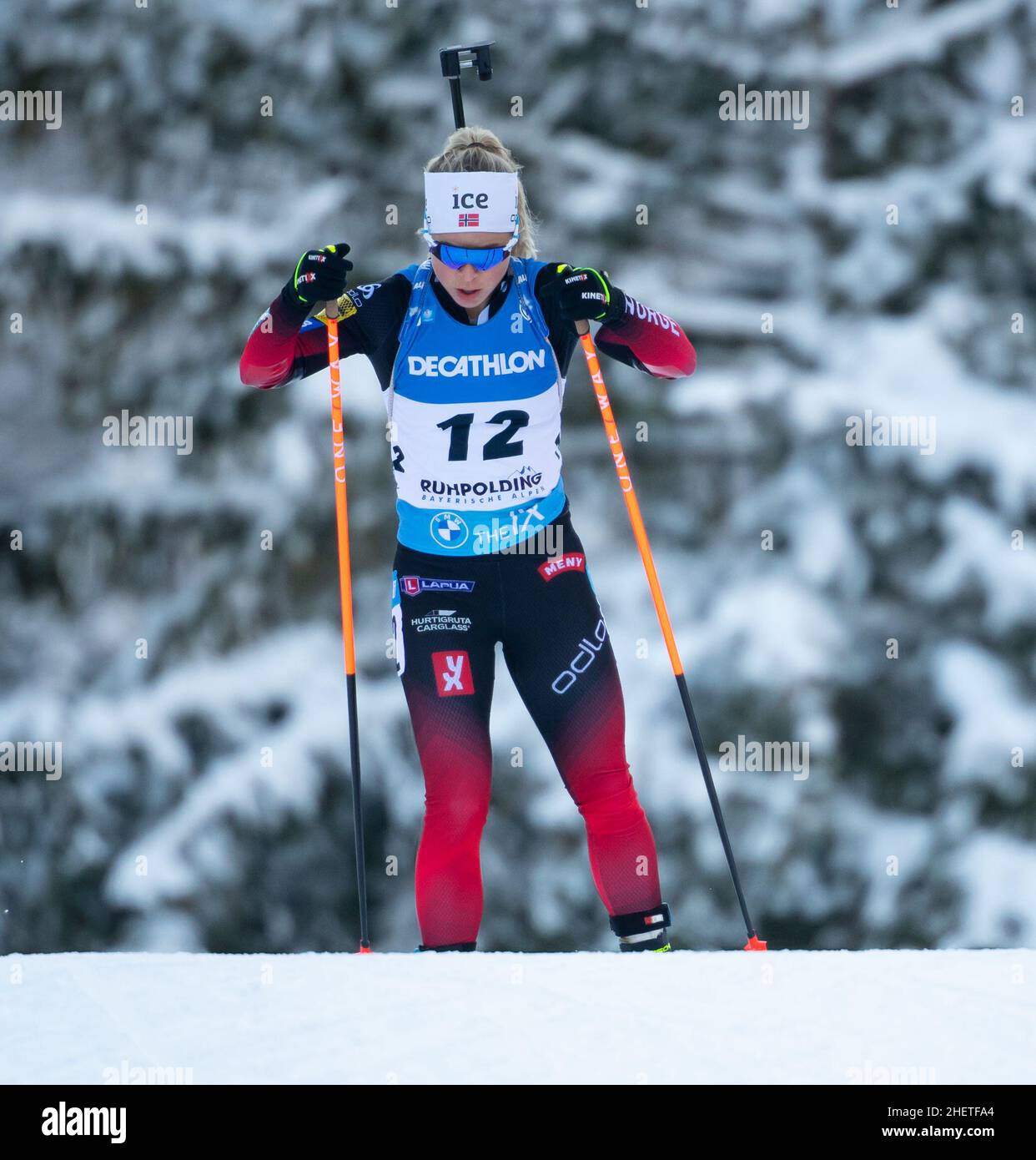 Ruhpolding, Germany. 12th Jan, 2022. Biathlon: World Cup, sprint 7.5 km ...