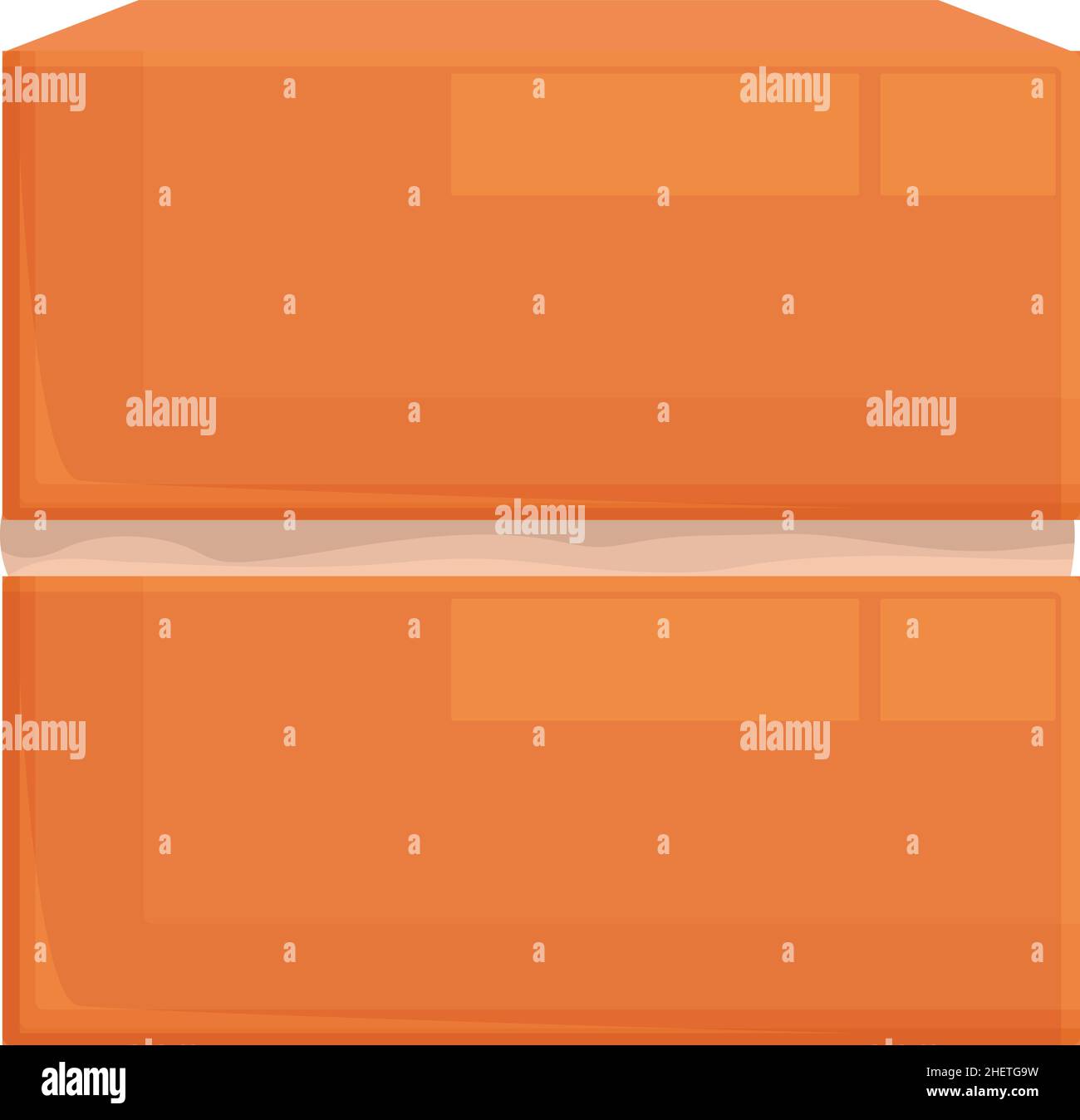 New brick wall icon cartoon vector. Mortar cement. Building house Stock ...