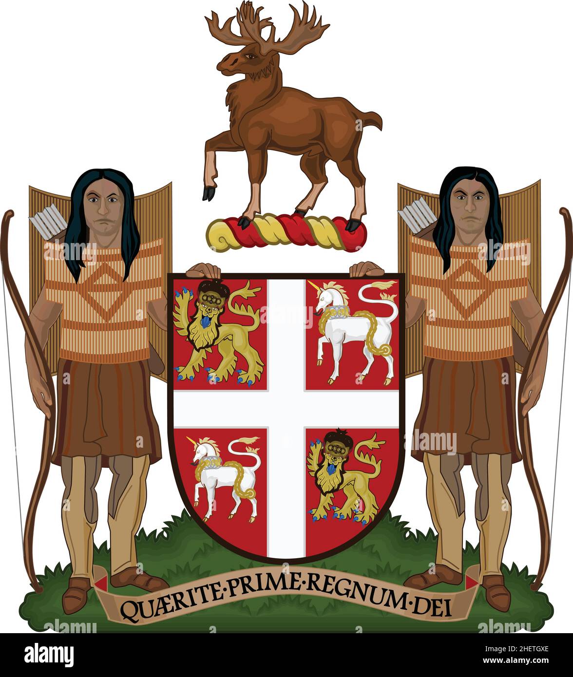 Official current vector coat of arms of the Canadian territory of ...