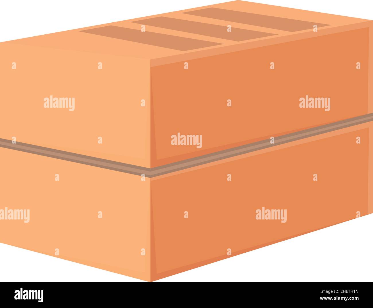 Full mortar brick icon cartoon vector. House building. Masonry wall ...