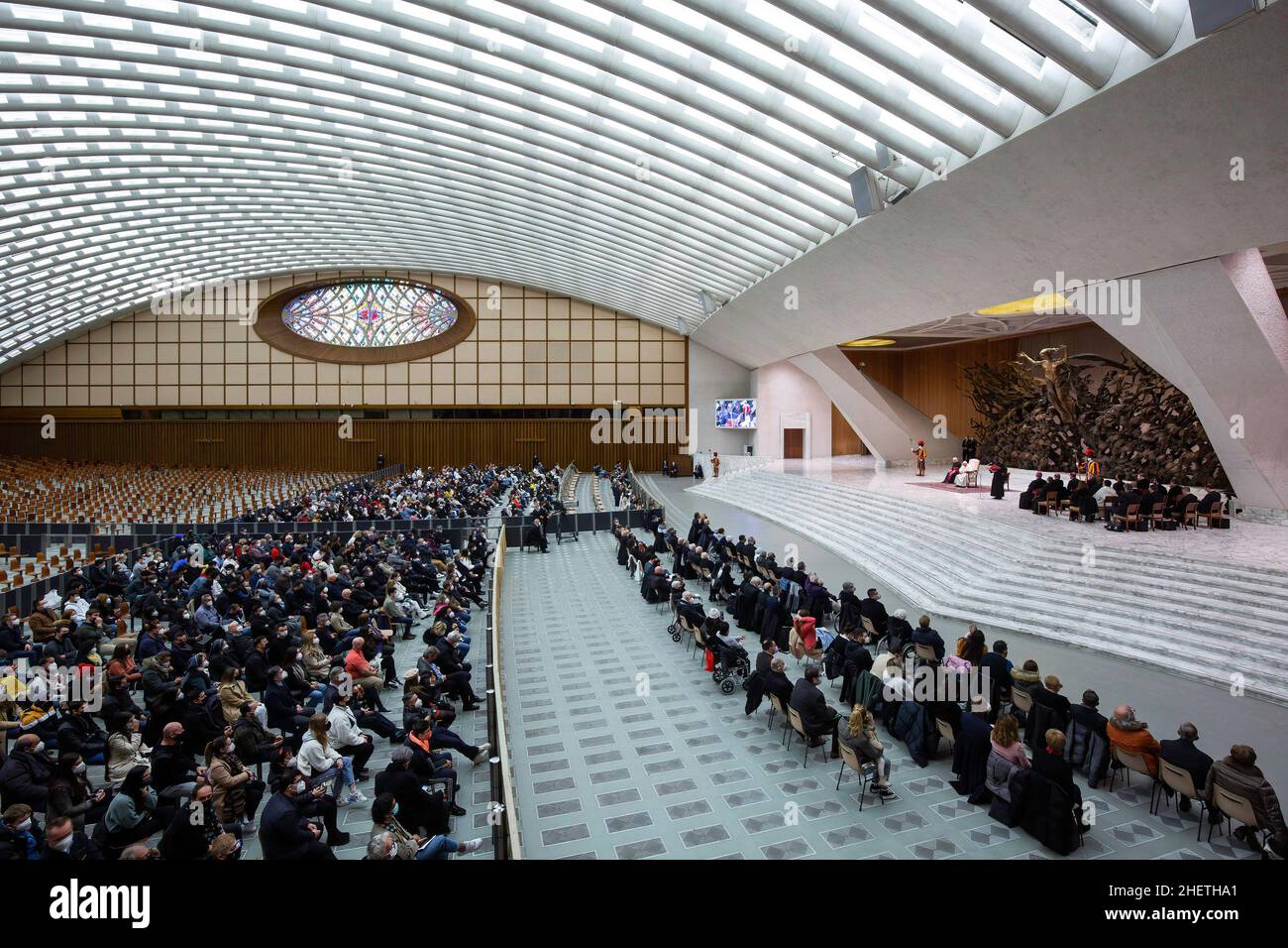 Vatican City, Vatican. 12th Jan, 2022. General view of the traditional ...