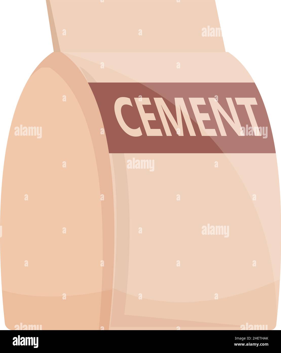 Mortar cement sack icon cartoon vector. Wall construction. Building ...