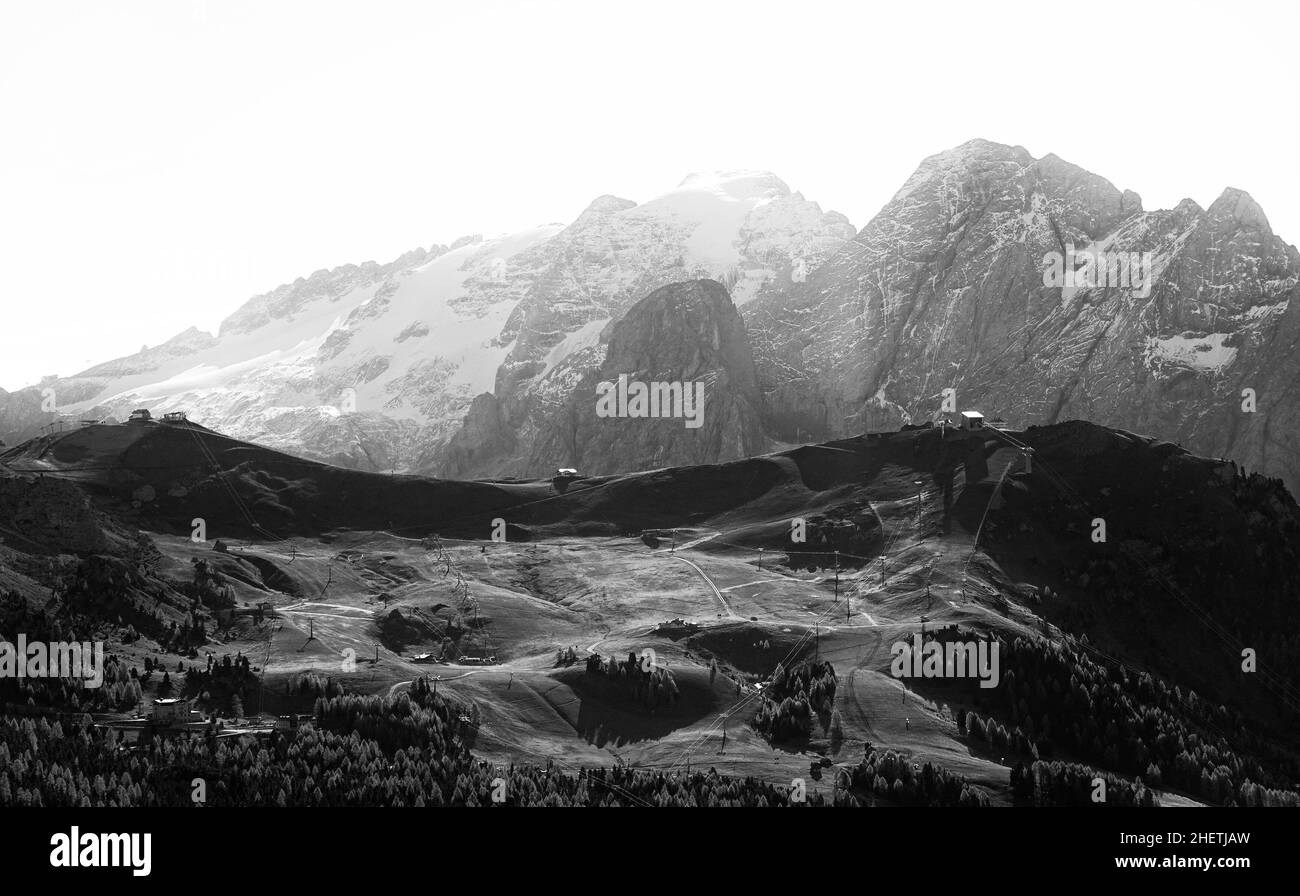 Alpine landscape in the Dolomites, Italy, Europe Stock Photo - Alamy
