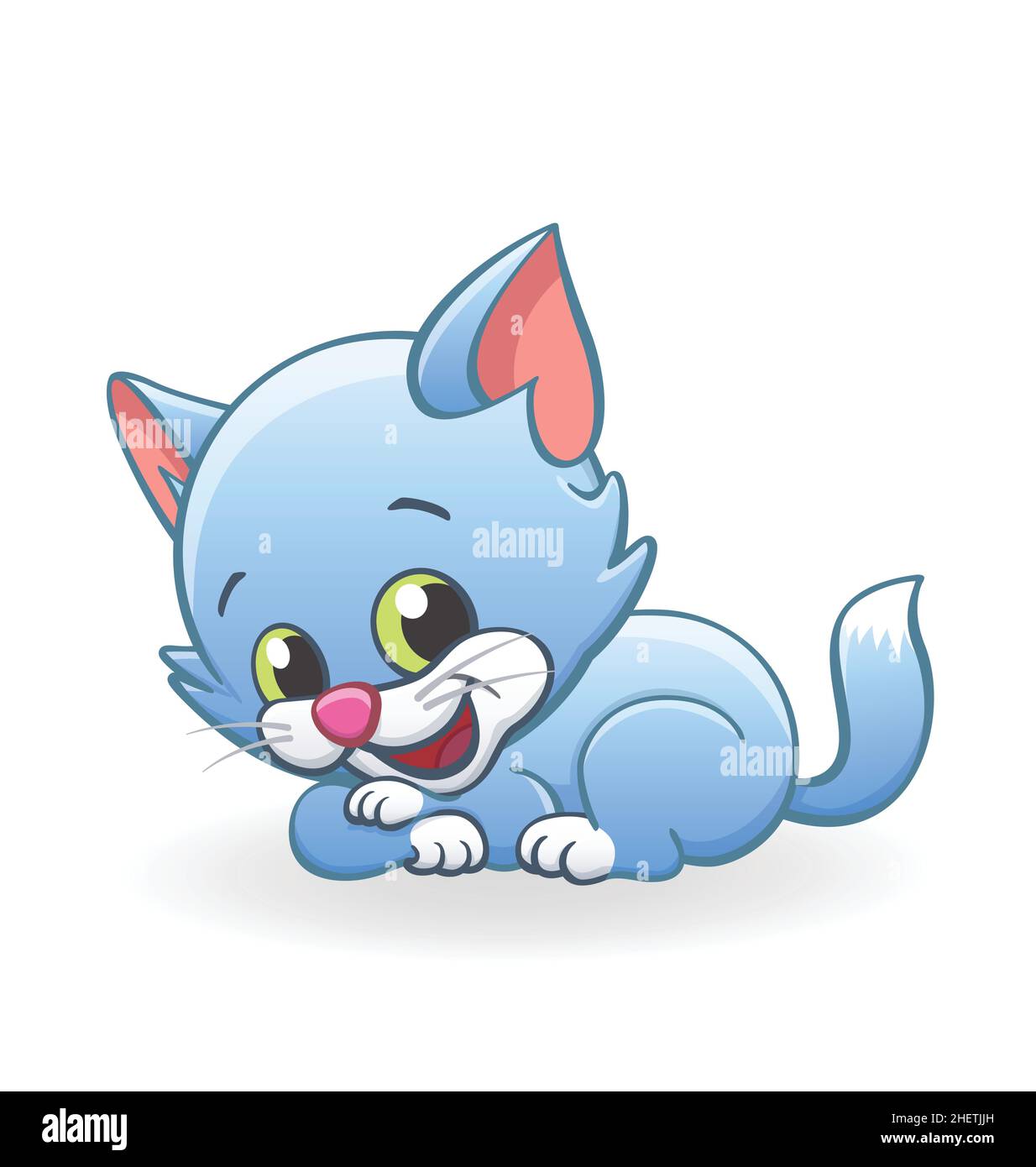Blue Cat Cartoon Characters