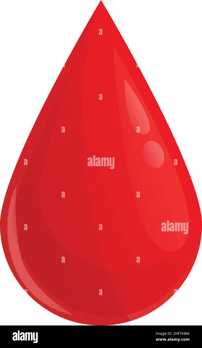 Blood drop gameplay icon cartoon vector. Interface button. Website luck ...